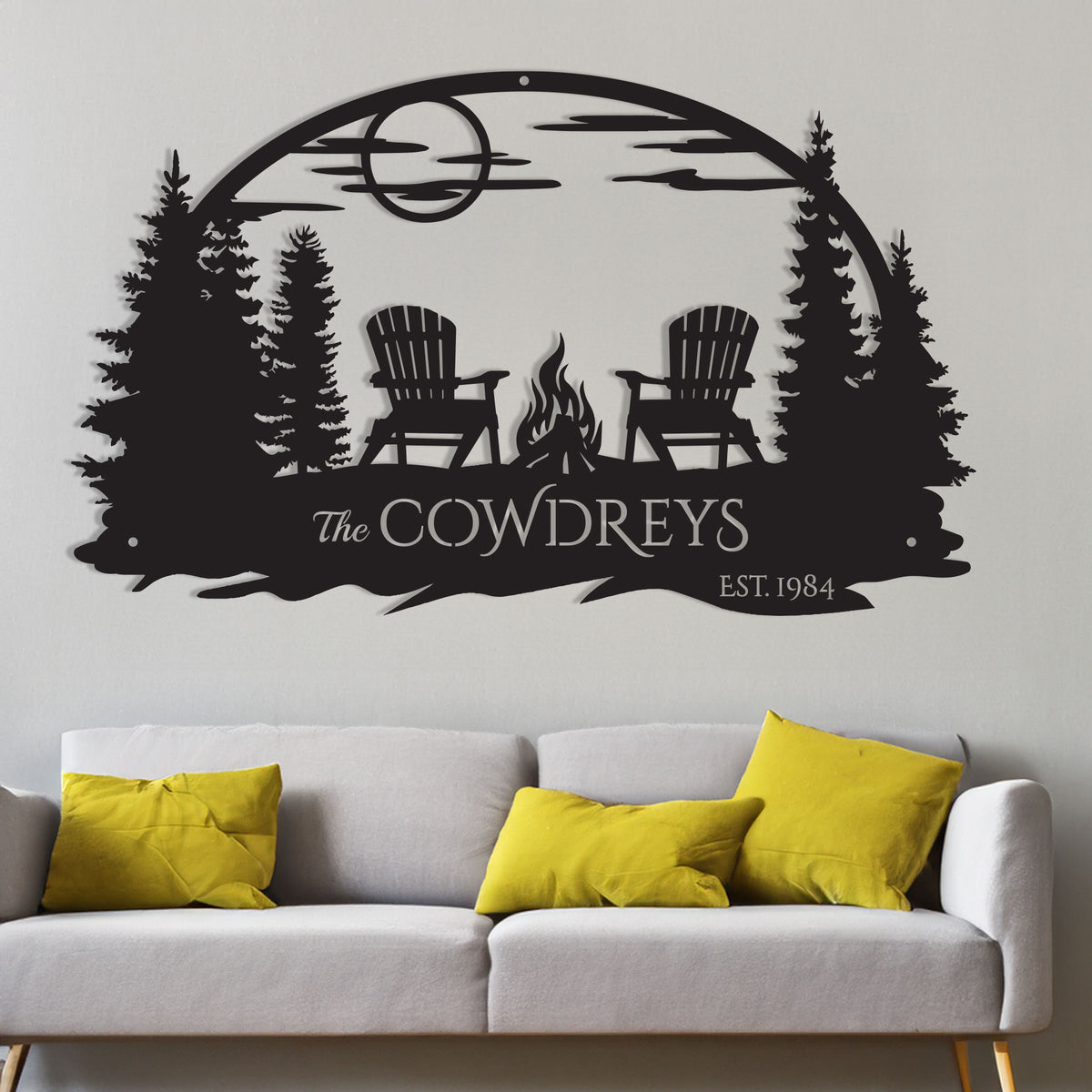 Personalized Muskoka Campsite Name Signs | Custom Metal Sign Wall Art ...