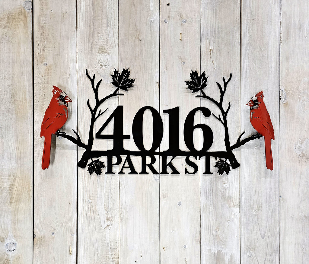 Cardinal House Number Address Sign – PracticalArt
