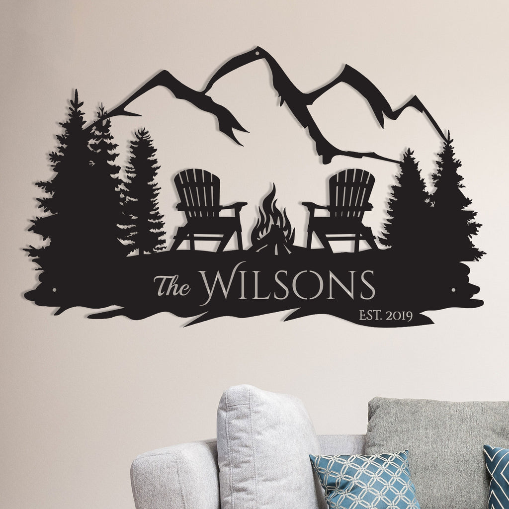 Personalized Muskoka Chair Name Sign Gift Metal Sign – PracticalArt