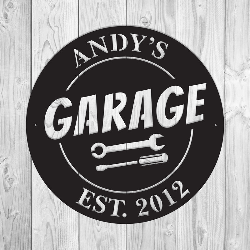 Customized Garage Sign Metal Art – PracticalArt