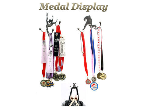 Female Runner Award Hook Medal Display: Wall-mounted Metal Art W Hooks ...