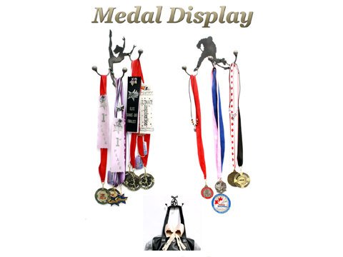 Medal Display Holder for Runner Male Metal Wall Art Silhouette Award H ...
