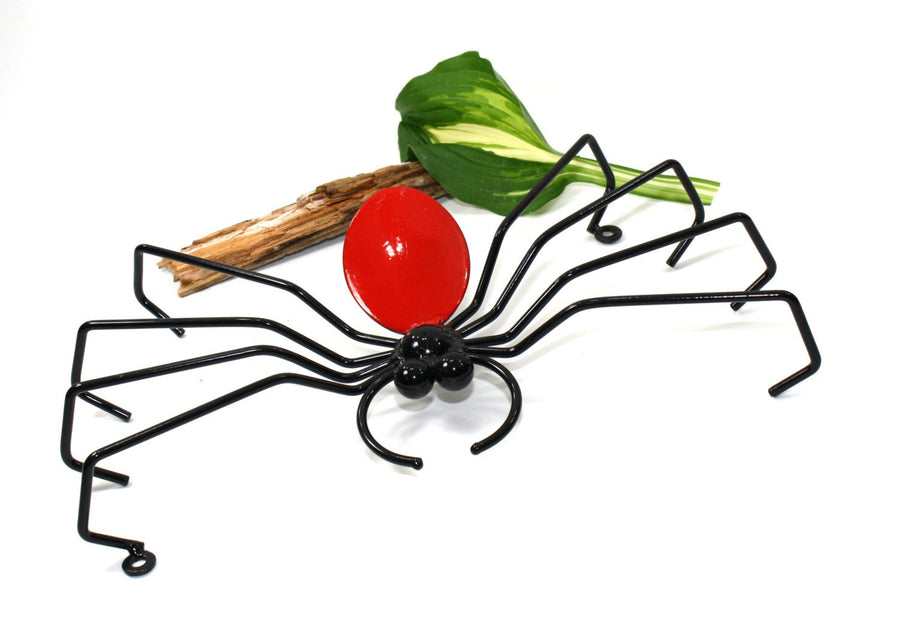 Large Red Metal Spiders/Arachnids for Home, Yard Garden Halloween Deco ...